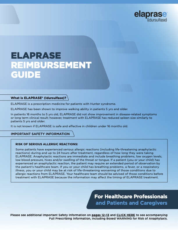 ELAPRASE®| Resources for Patients & Families