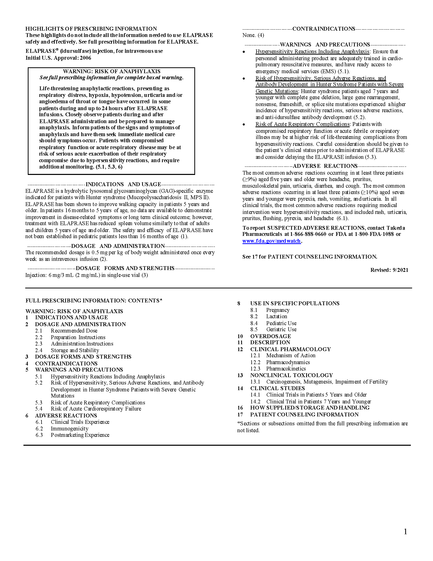 ELAPRASE® Resources | Downloadable Resources and Information for HCPs